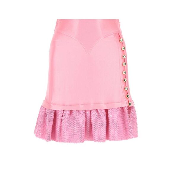 Paco Rabanne | Skirts | Paco Rabanne Pink Stretch Viscose Mini Skirt ...
